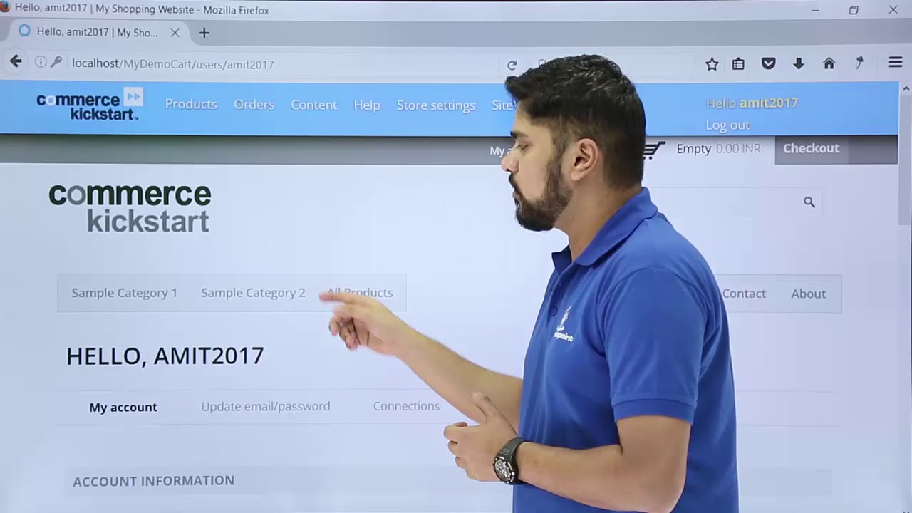 Drupal  Cart Login Logout