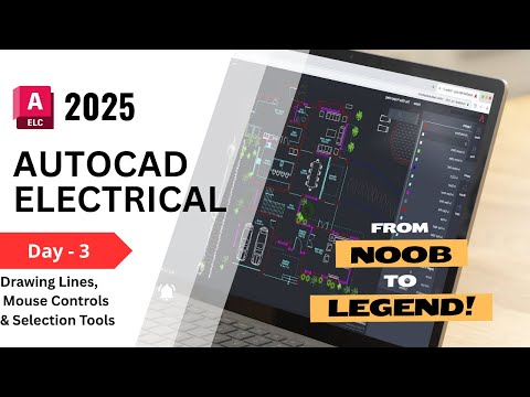 AutoCAD Electrical Tutorial for Beginners – Draw Your First Schematic with Line, Ortho & Snap