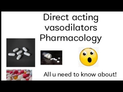 Direct acting Vasodilators|| Mechanism of action of hydralazine, nitroprusside#cvs #pharmacology