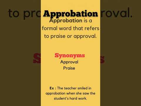 Approbation