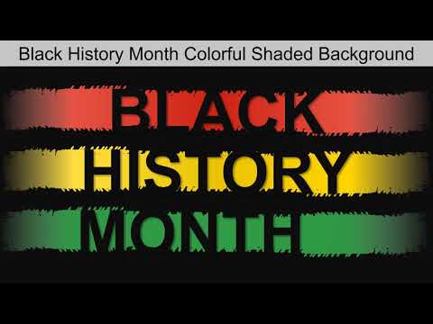 Black History Month Colorful Shaded Background PPT Slide