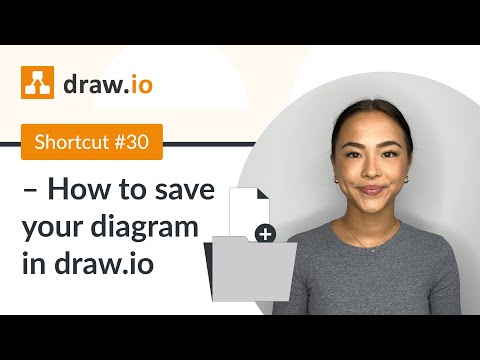 Shortcut #30 - How to save your diagram in draw.io