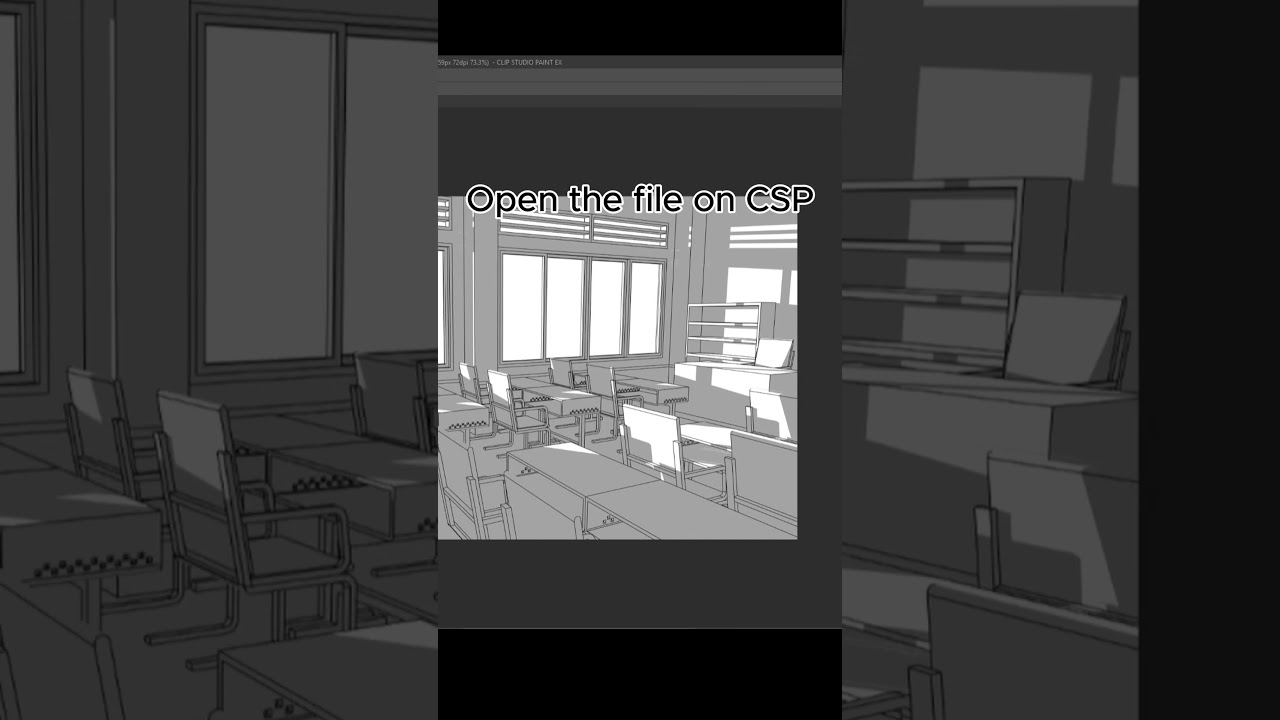 How to make webtoon background #webtoon #tutorial #arttutorial #digitalart #csp #sketchup #manhwa