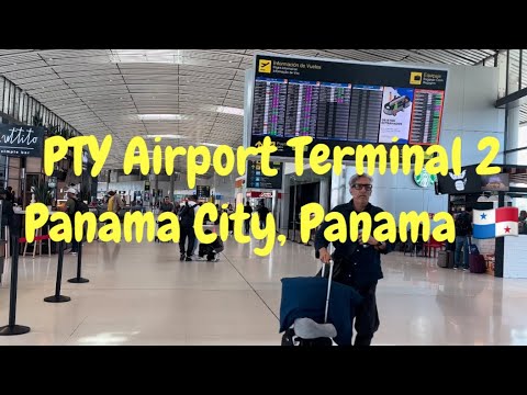 Tocumen International Airport (PTY) Terminal 2 in Panama City, Panama - Walking Tour [4K]