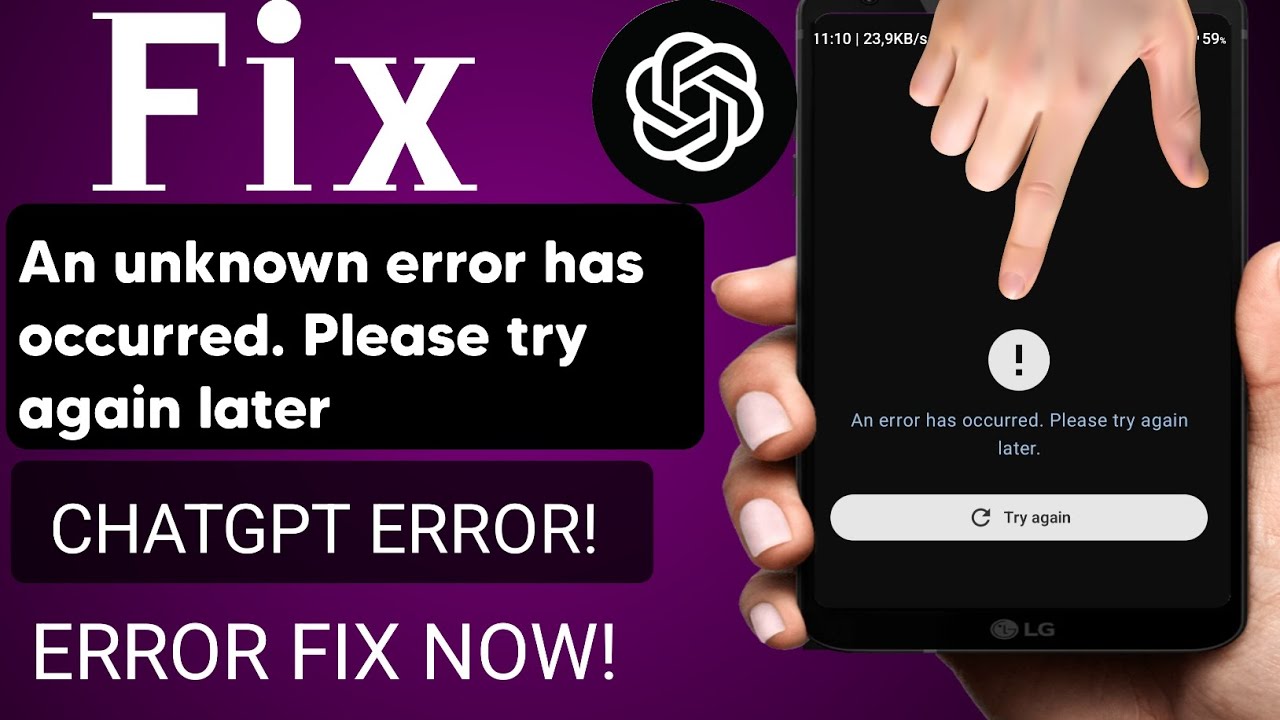 How to Fix An Unknown Error Has Occurred on ChatGPT (2026 Easy Guide)