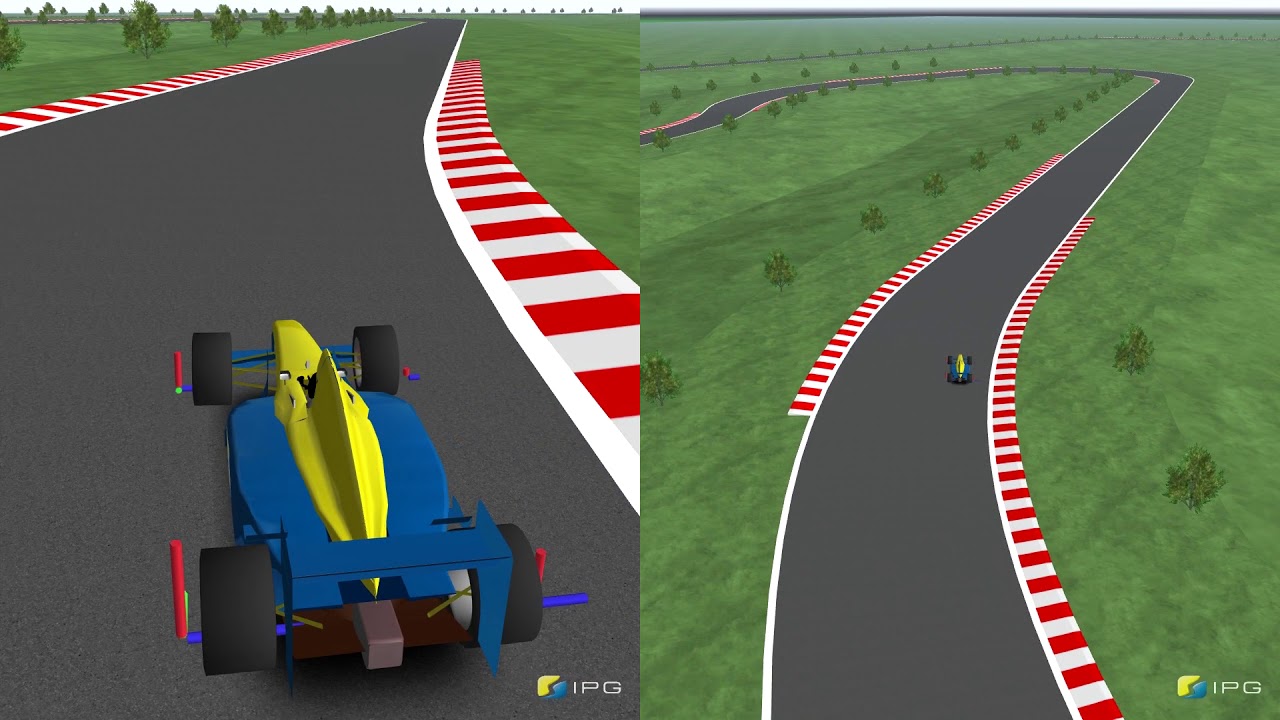 Real-time Trajectory Optimization for Autonomous Vehicle Racing, CarMaker Test