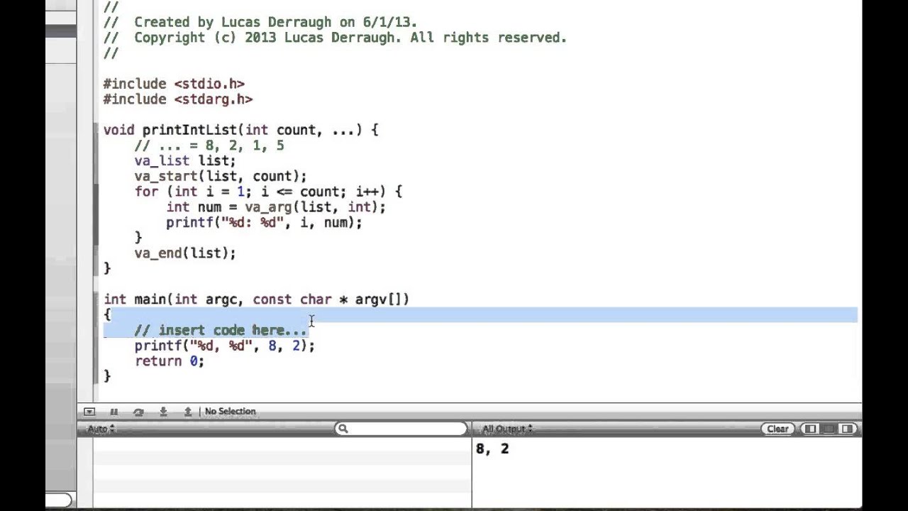 C Programming on the Mac L46 - Variadic Functions