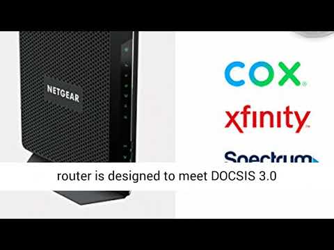 NETGEAR Nighthawk Cable Modem Wi-Fi Router Combo C7000-Compatible Cable Providers Including Xfinity