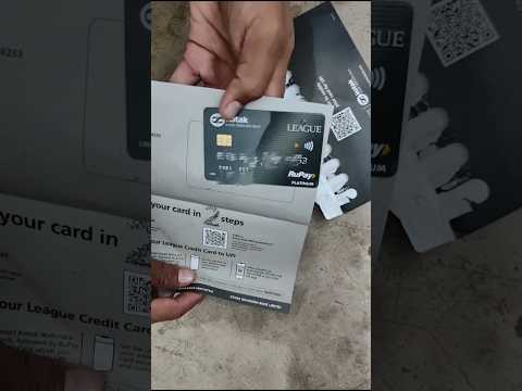 kotak bank credit card | kotak league credit card | kotak cc welcome kit