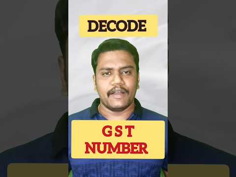 Gst Number Decode #shorts