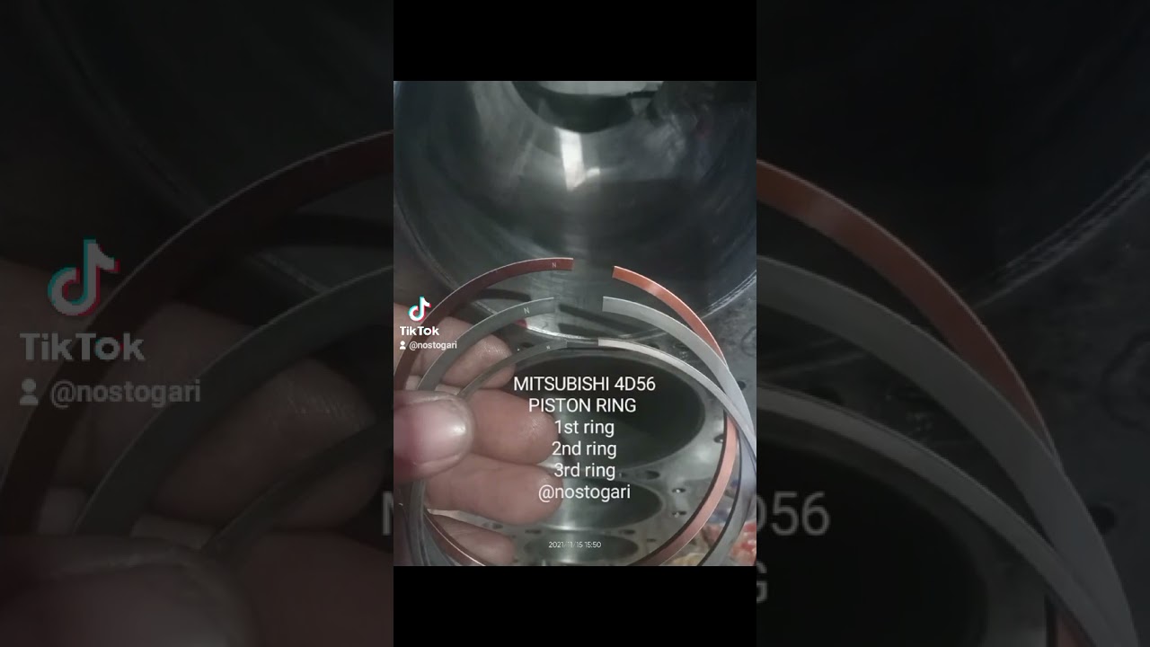 MITSUBISHI 4D56 engines,Piston ring inspection