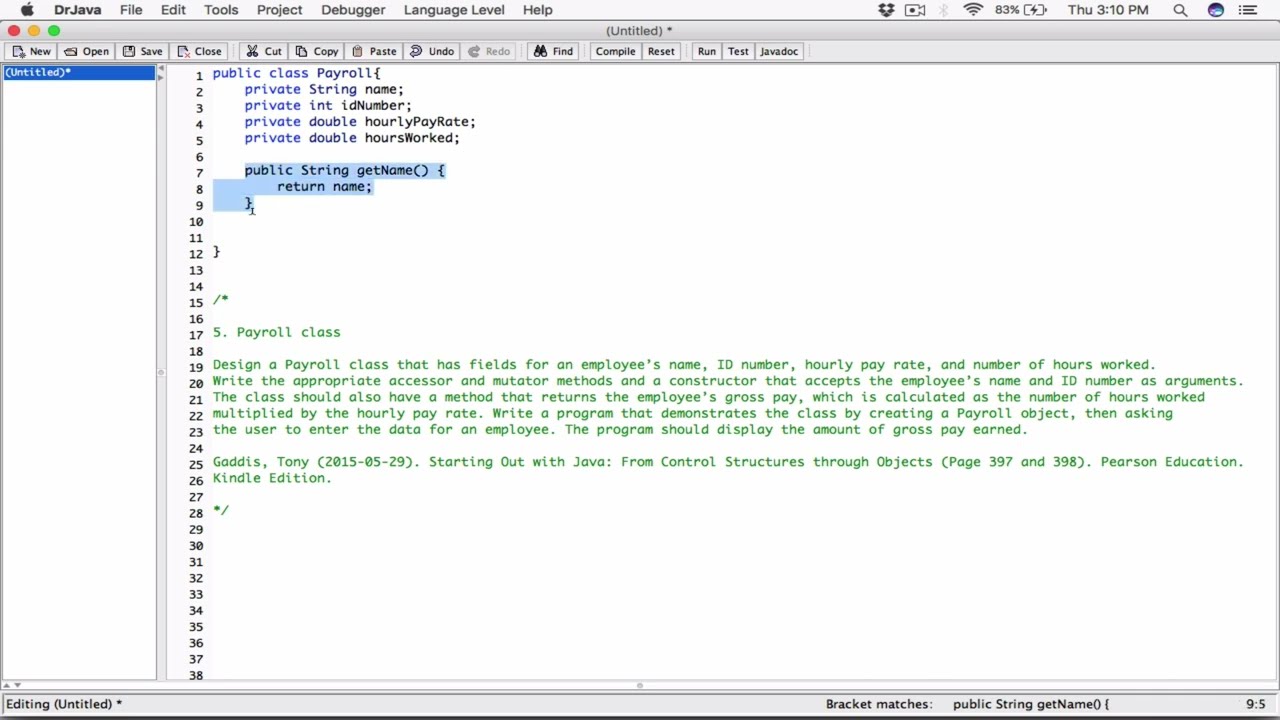 6.5. (Part 1) Payroll Class - Java - ❤️ SOLUTIONS MOVED TO DISCORD ❤️