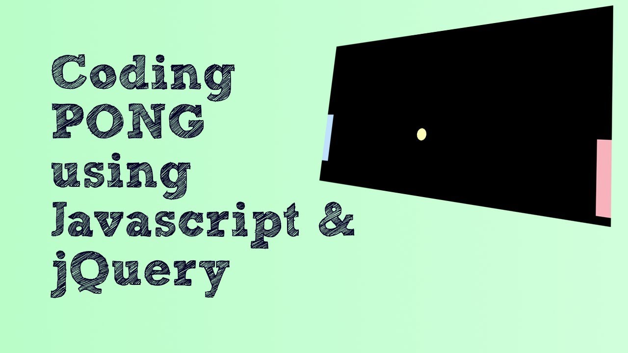 Coding PONG Game using Javascript & jQuery