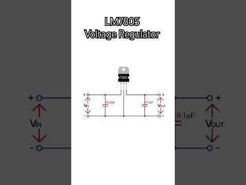LM 7805 Voltage Regulator #7805 #electronicseducation #electronics
