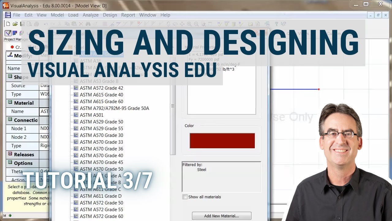 Sizing and Designing in the Educational Version (VisualAnalysis Edu Tutorial 3/7)