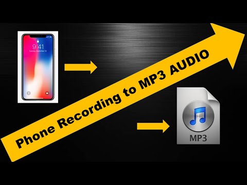 How to convert phone recording to MP3 for free?