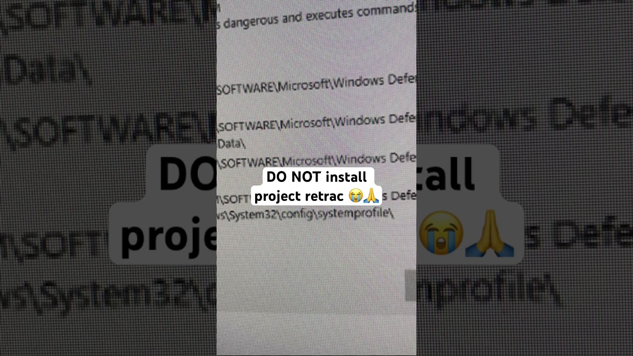 please do not install project retrac 😭🙏#shorts #computer #fortnite
