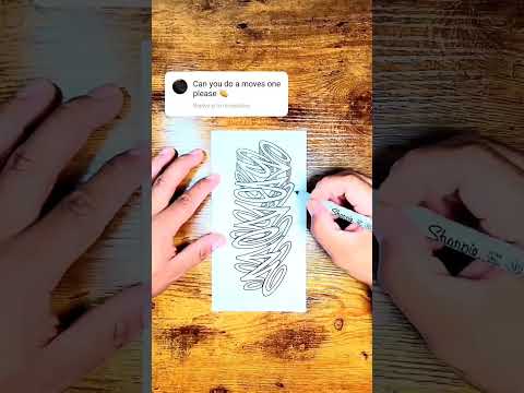 let me draw your name next. Graffiti Name request "Moves"