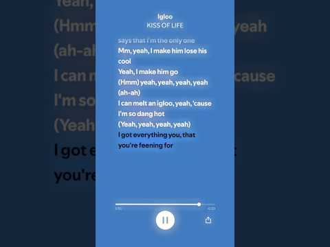 Kiss of life Igloo lyrics #kpop #spotify