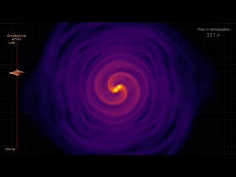Neutron Star Merger Simulation with Gravitational Wave Audio