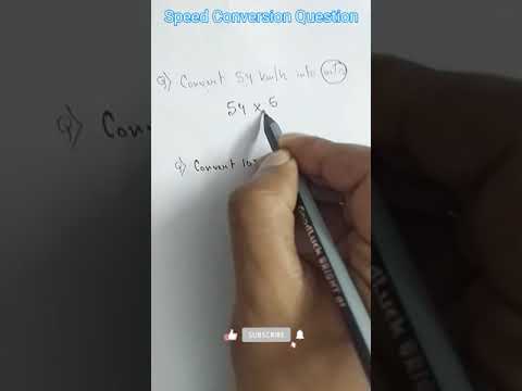 Convert km/h to m/s | Speed conversion #shorts #speedconversion