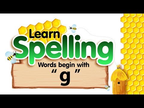Learn Spelling Words begin with 'g' | Spell & Tell Words that begin with 'g' | Word Phonics