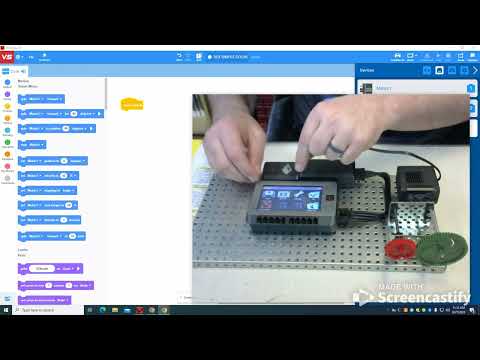 VEX V5 Brain Setup and Motor Program using a Simple Gear Train