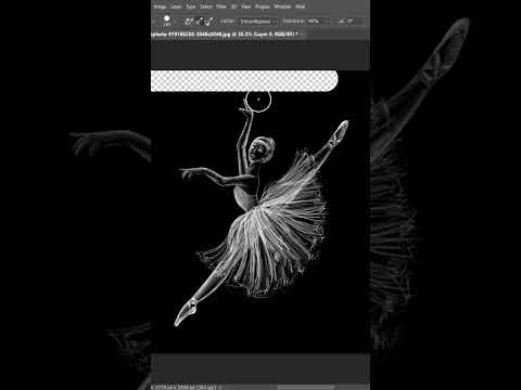 Remove Black background of transparent object in #photoshop 2024