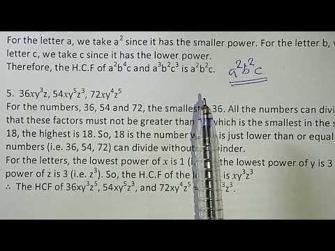 Trick for HCF of Algebraic Expressions. Greatest Common Factor in Algebra Simplified.