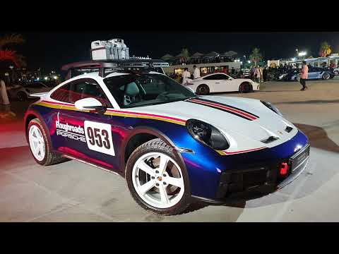2023 Porsche 911 Dakar launch in Dubai. first look review