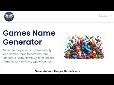 Games Name Generator | Best Website For Game Name Ideas