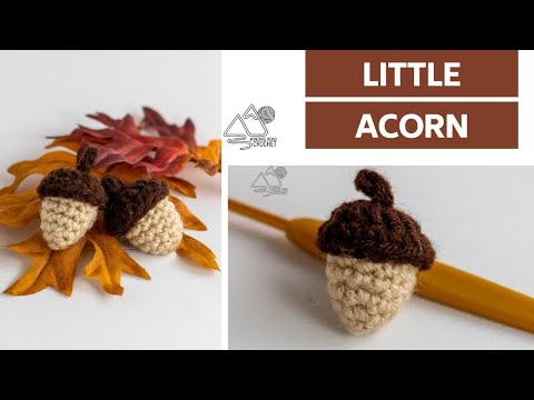 CROCHET: Quick and Easy Crochet Acorn for your Fall Decor by Winding Road Crochet
