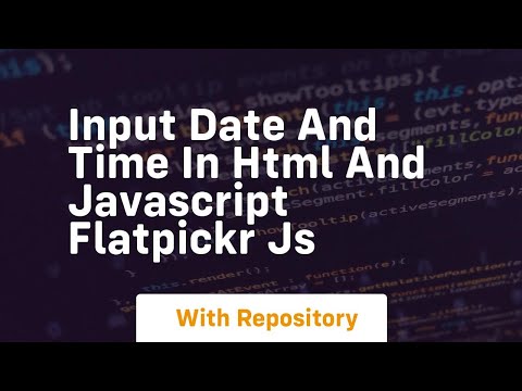 Input date and time in html and javascript flatpickr js