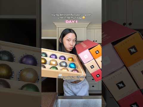 trying EVERY Nespresso pod until I find my favourite!! day 1 ☕️✨