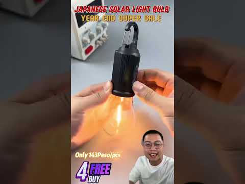 Solar light bulb only 143 peso when buy 4 free 4