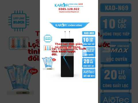 Máy lọc nước nóng lạnh Karofi KAD-N69