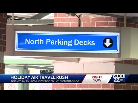 Savannah Hilton Head Int Airport holiday travel begins