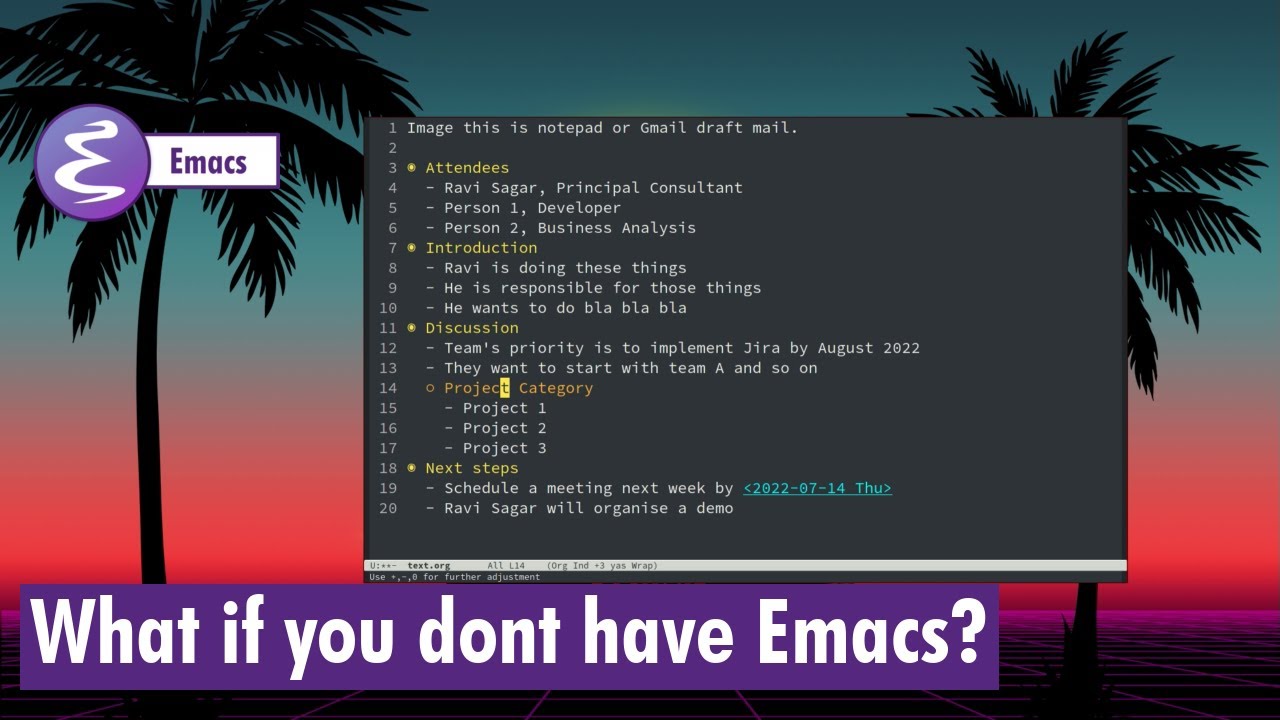 Org-mode - Taking notes without Emacs?