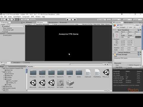 Learn Building an FPS Game with Unity and UFPS Creating a Main Menu | packtpub com - Mind Luster
