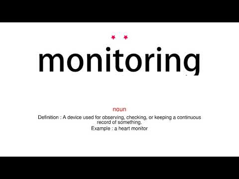 How to pronounce monitoring - Vocab Today