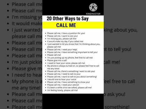 #shorts ! 20 ways to say call me ! daily use vocabulary !English words meaning