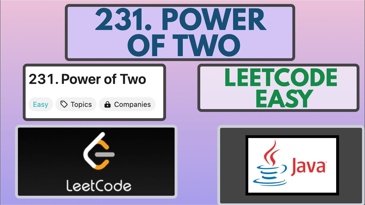 Leetcode | 231. Power of Two | Easy | Java Solution