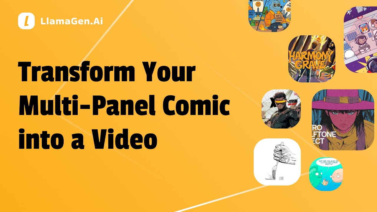 LlamaGen 101: Transform Your Multi-Panel Comic into a Video on LlamaGen.Ai | Easy Tutorial
