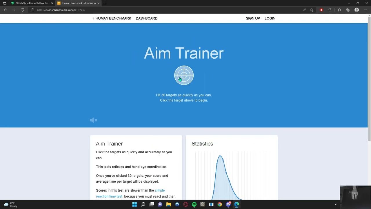 human benchmark aim trainer - 243