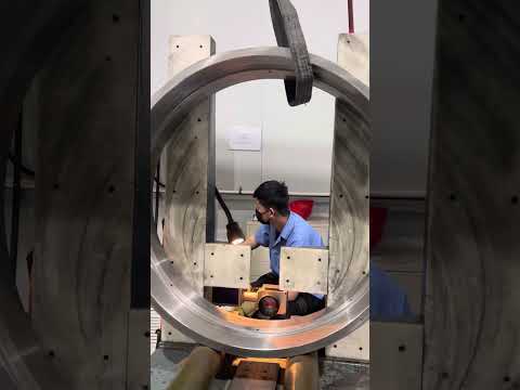 Laser marking on mill bearings at workshop #bearings #bearingfactory #laser #marking