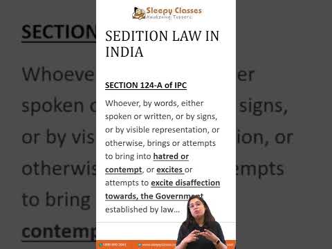 Should India get rid of Sedition Law?