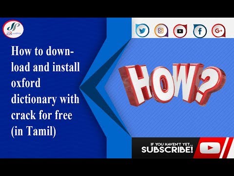 How to download and install oxford english dictionary with crack Tamil