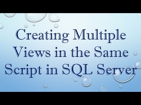 Creating Multiple Views in the Same Script in SQL Server