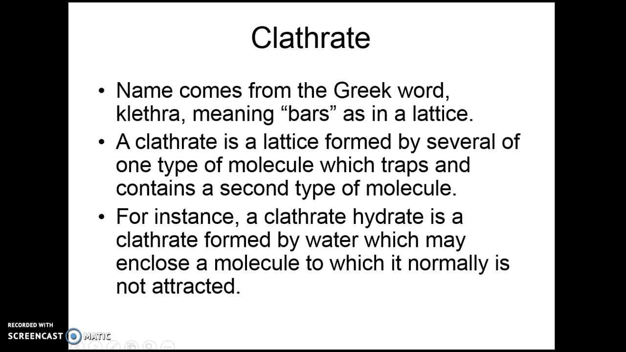 Clathrates