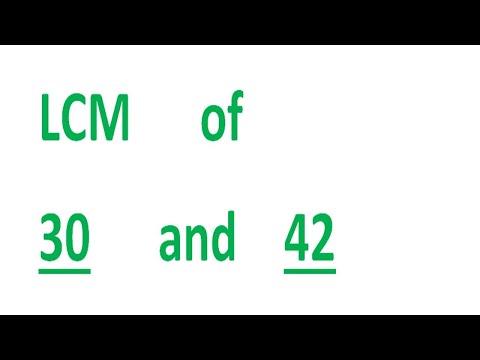 LCM of 30 and 42